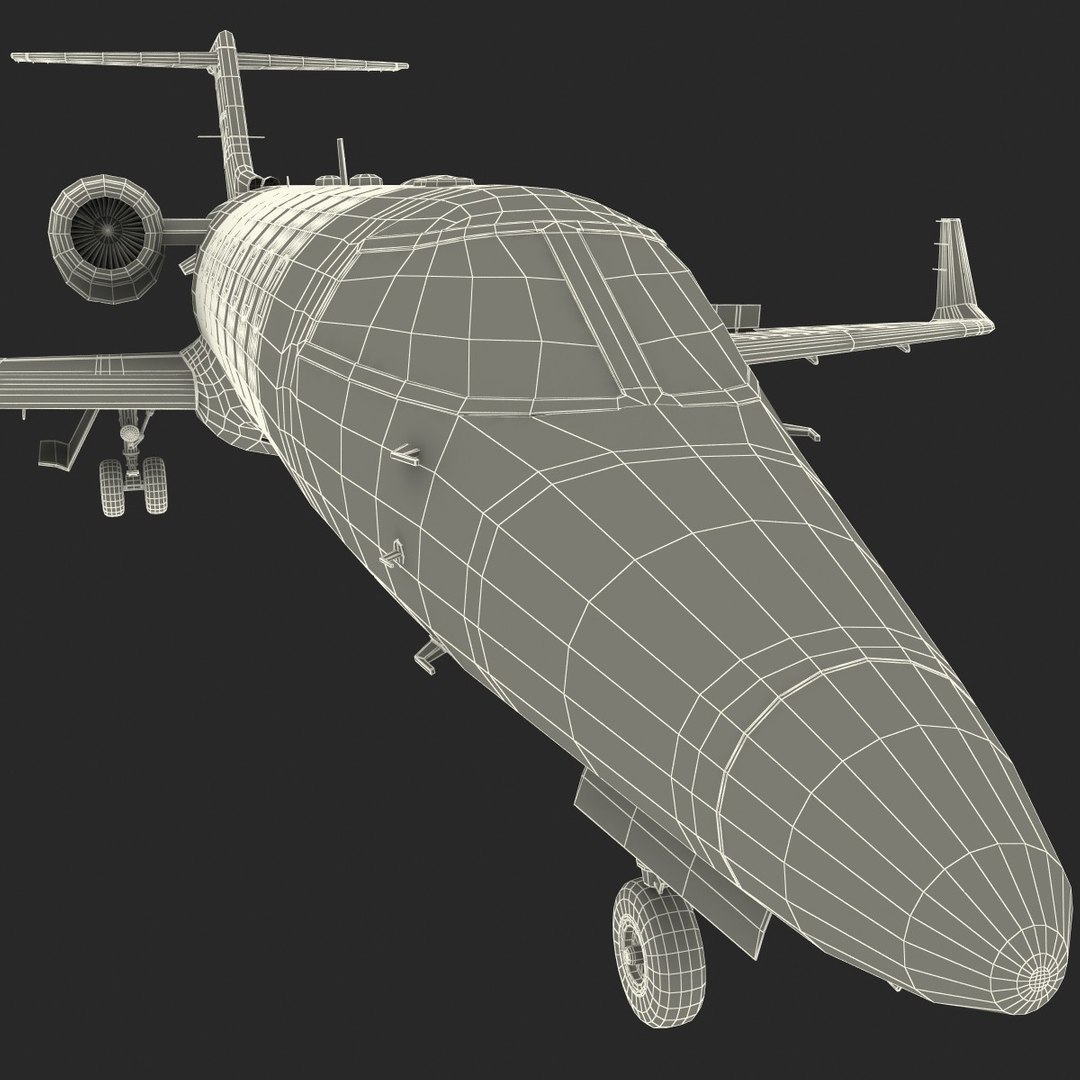 3d Private Jet Model