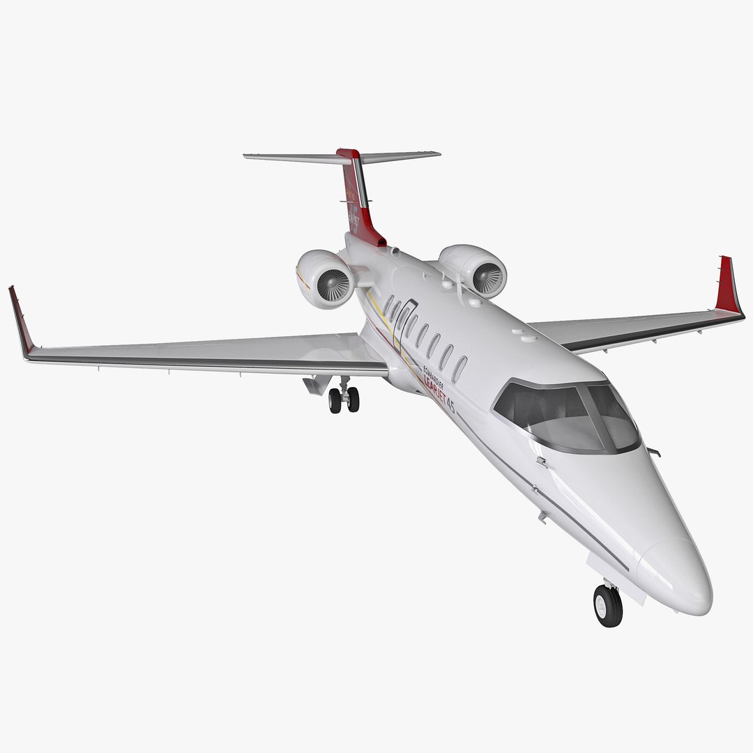 3d Private Jet Model