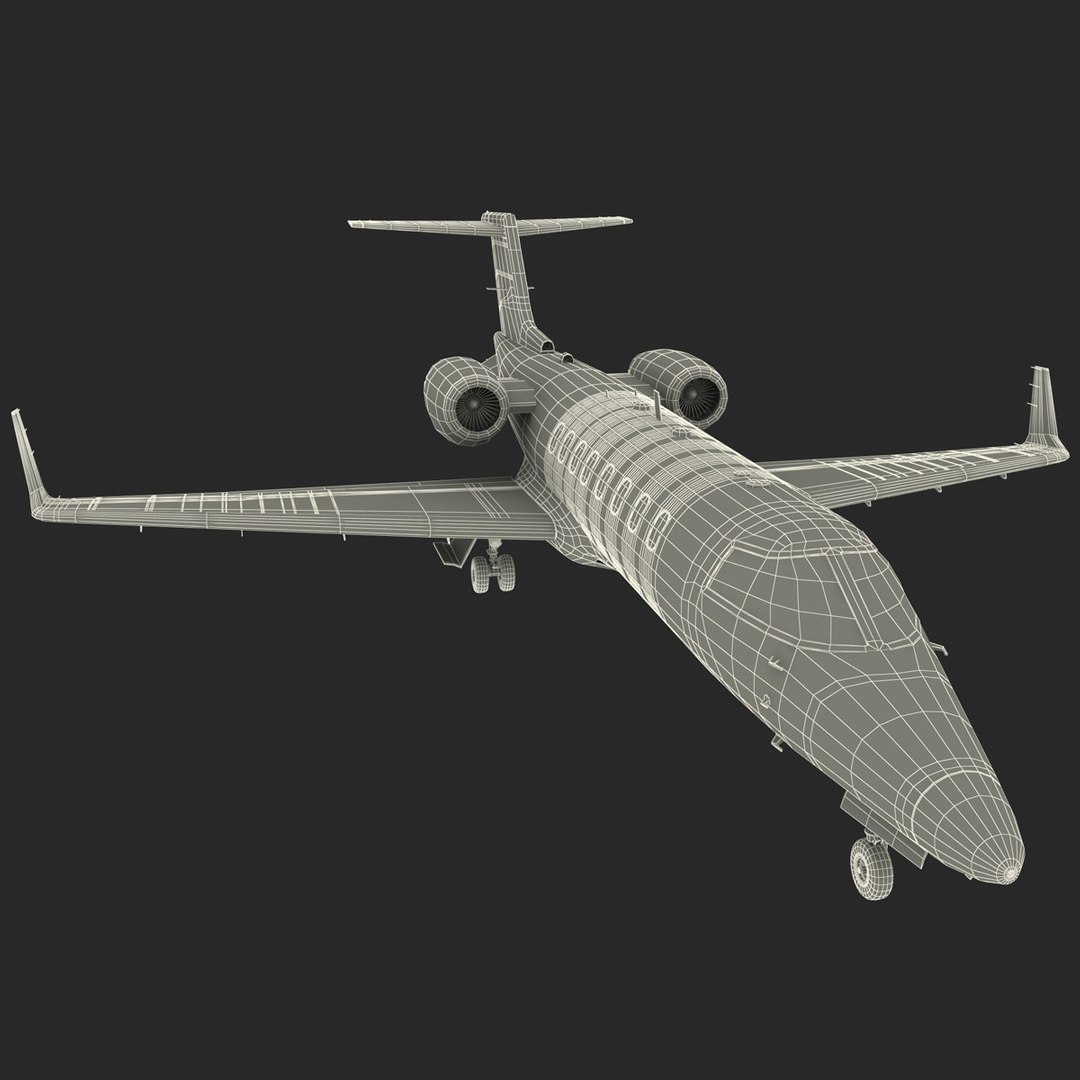3d Private Jet Model