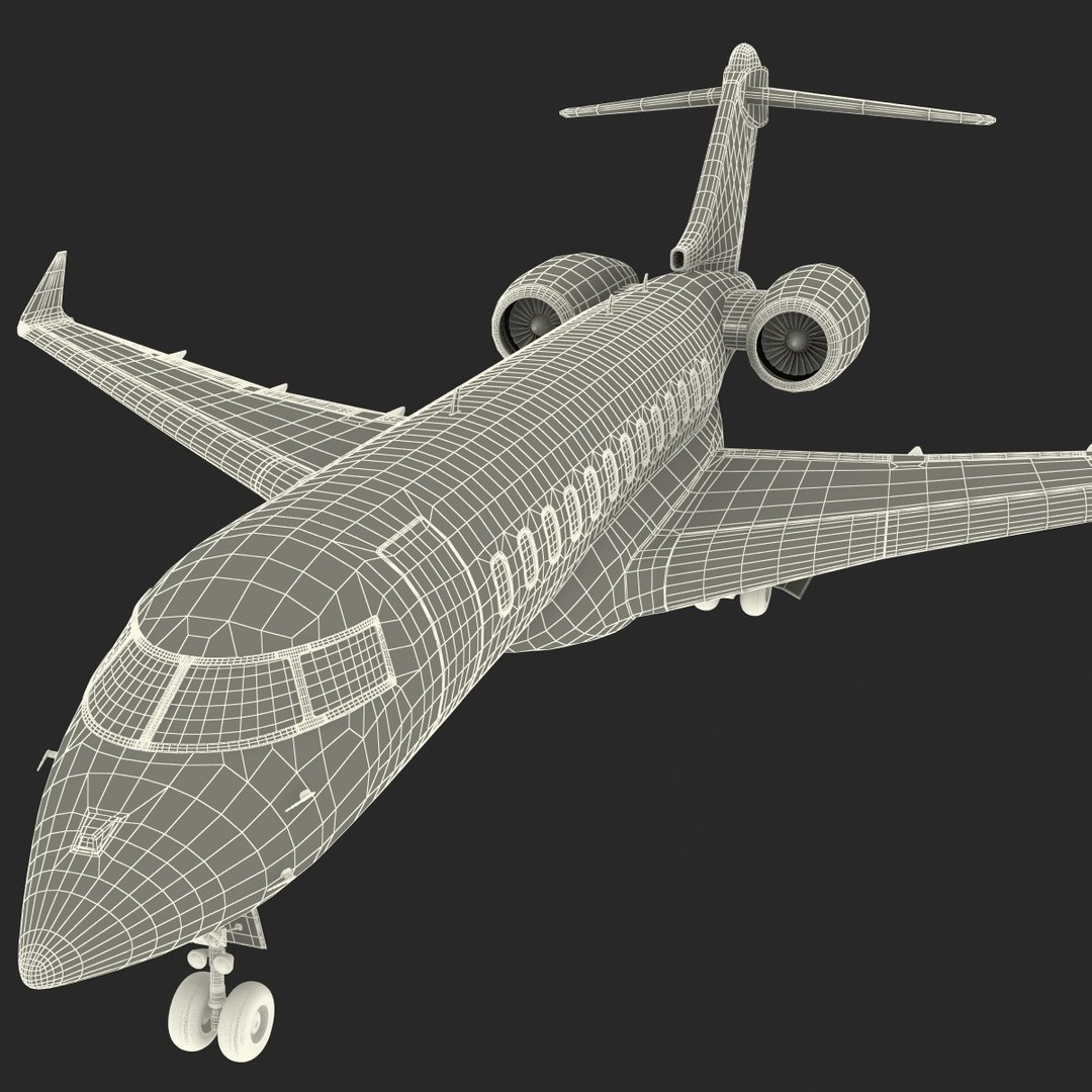 3d Private Jet Model
