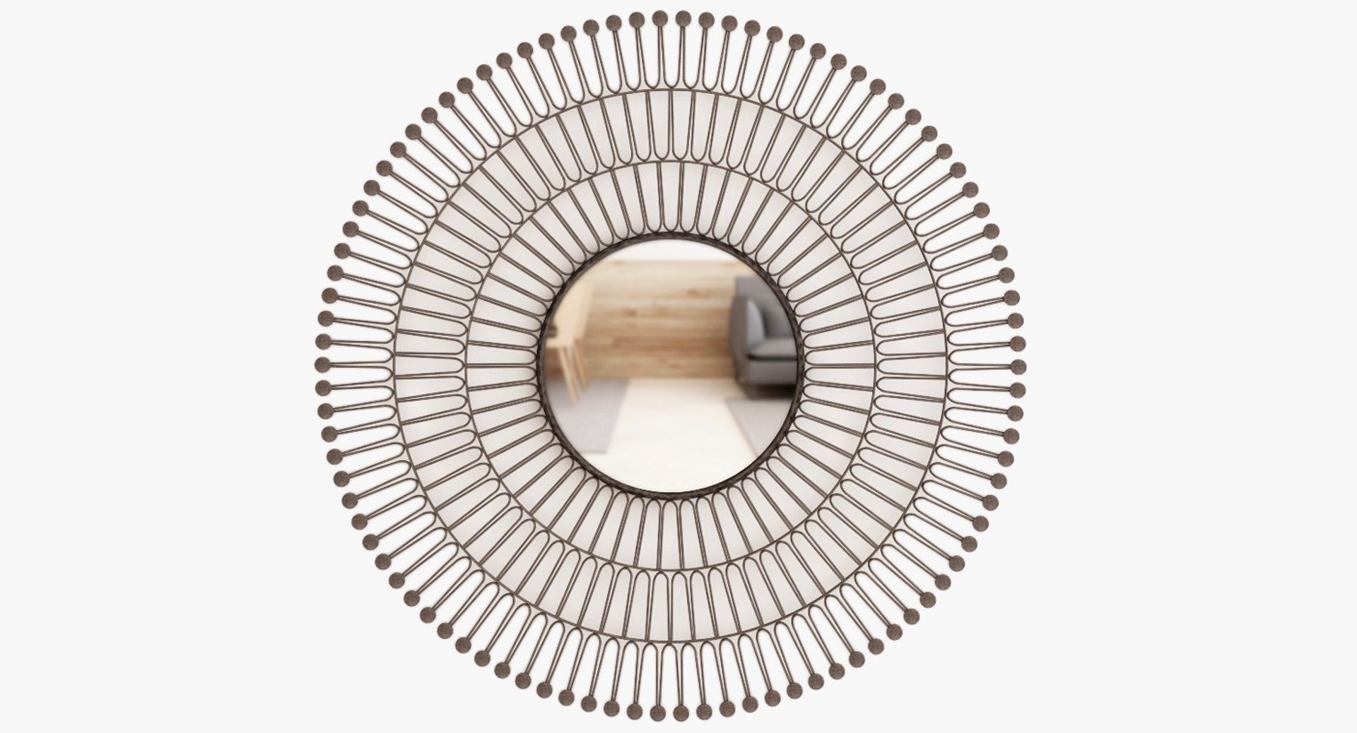 Modern 4 Mirrors 3D Model - TurboSquid 1193681