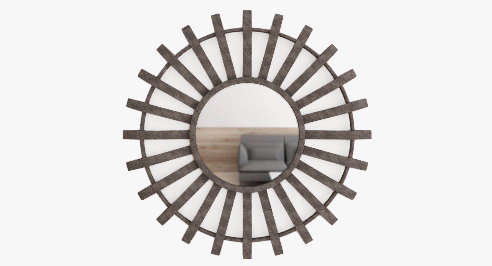 Modern 4 Mirrors 3D Model - TurboSquid 1193681