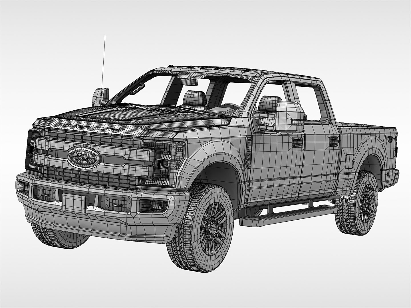 3D F250 Super Duty - TurboSquid 1310920