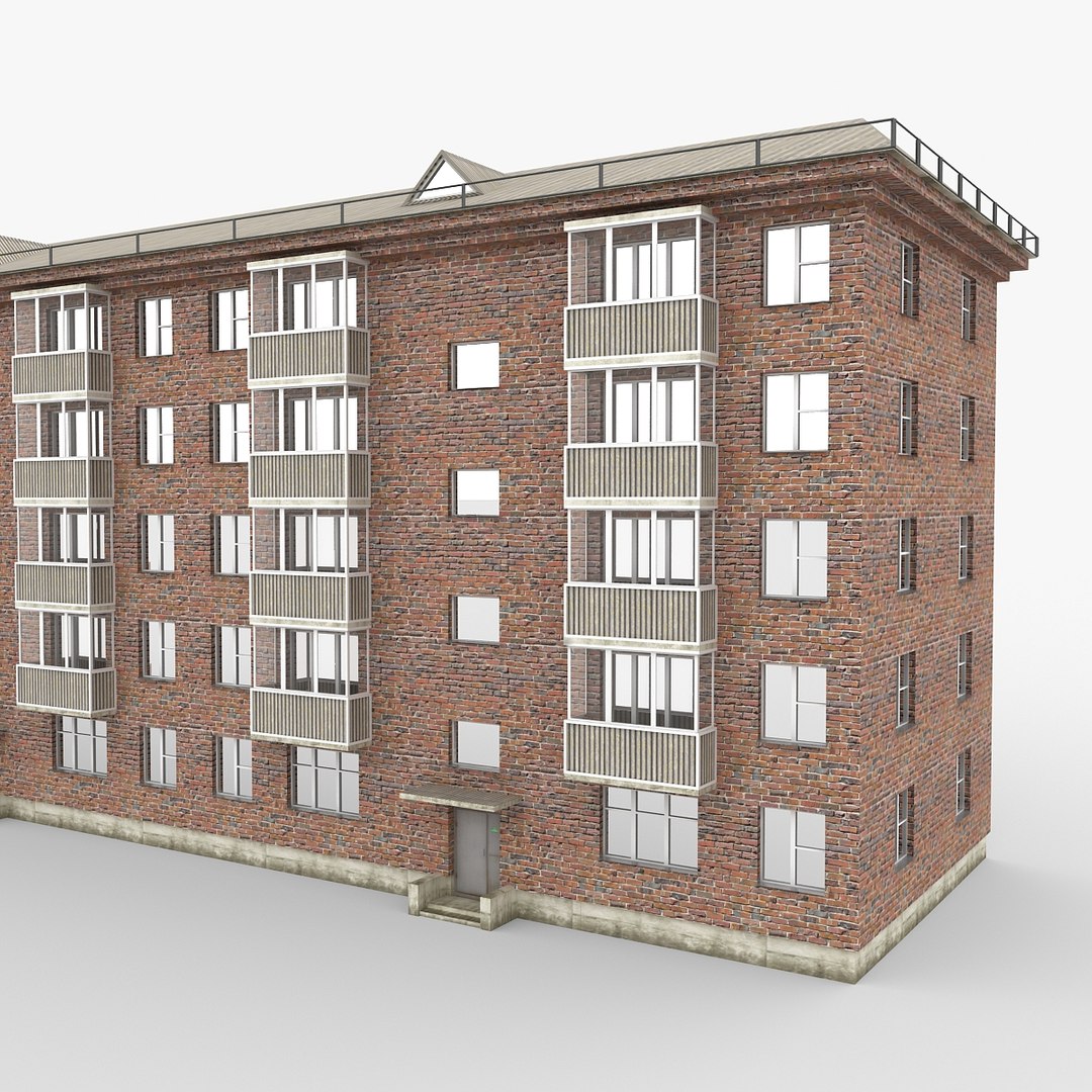 3d Model Middle Rise Building 2