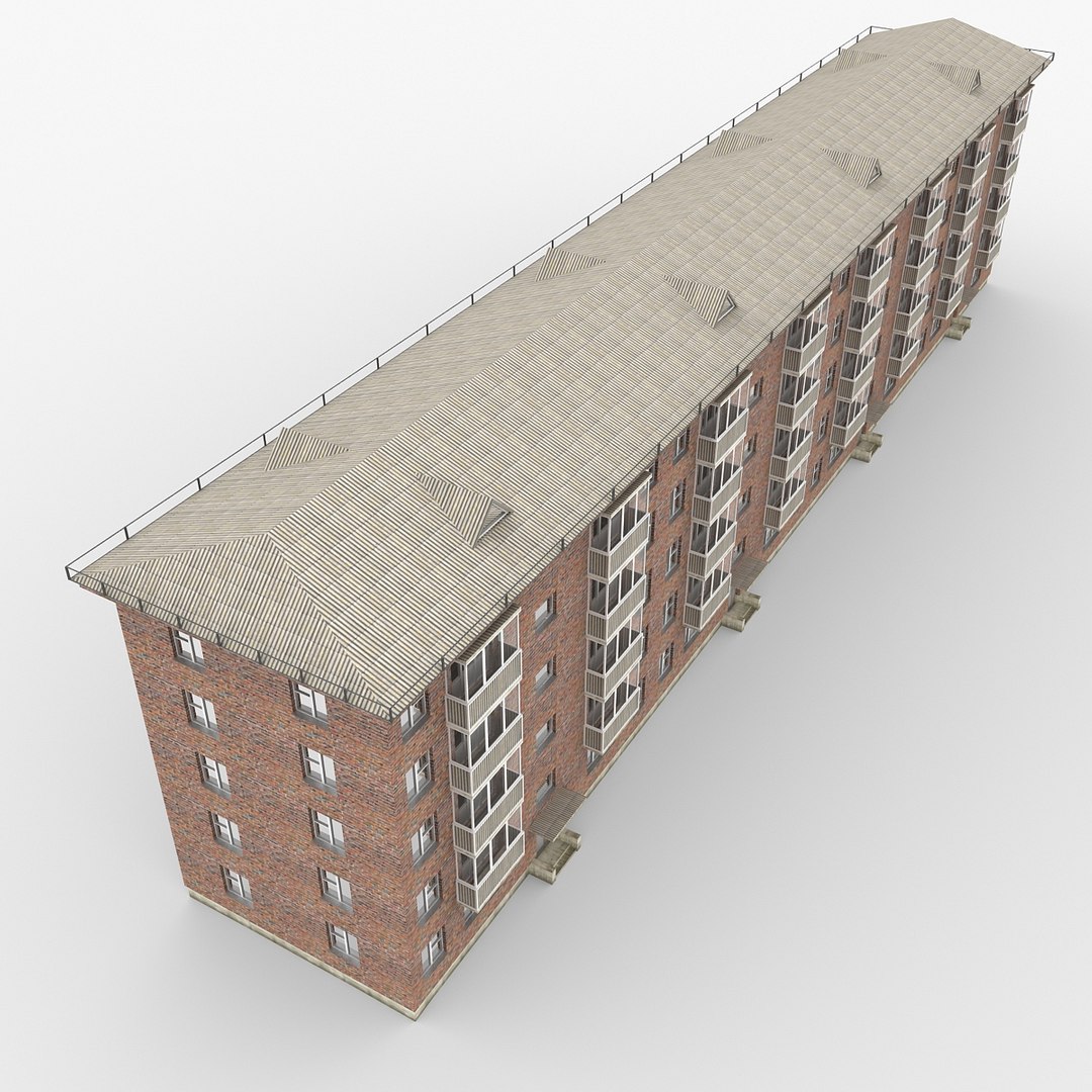 3d Model Middle Rise Building 2