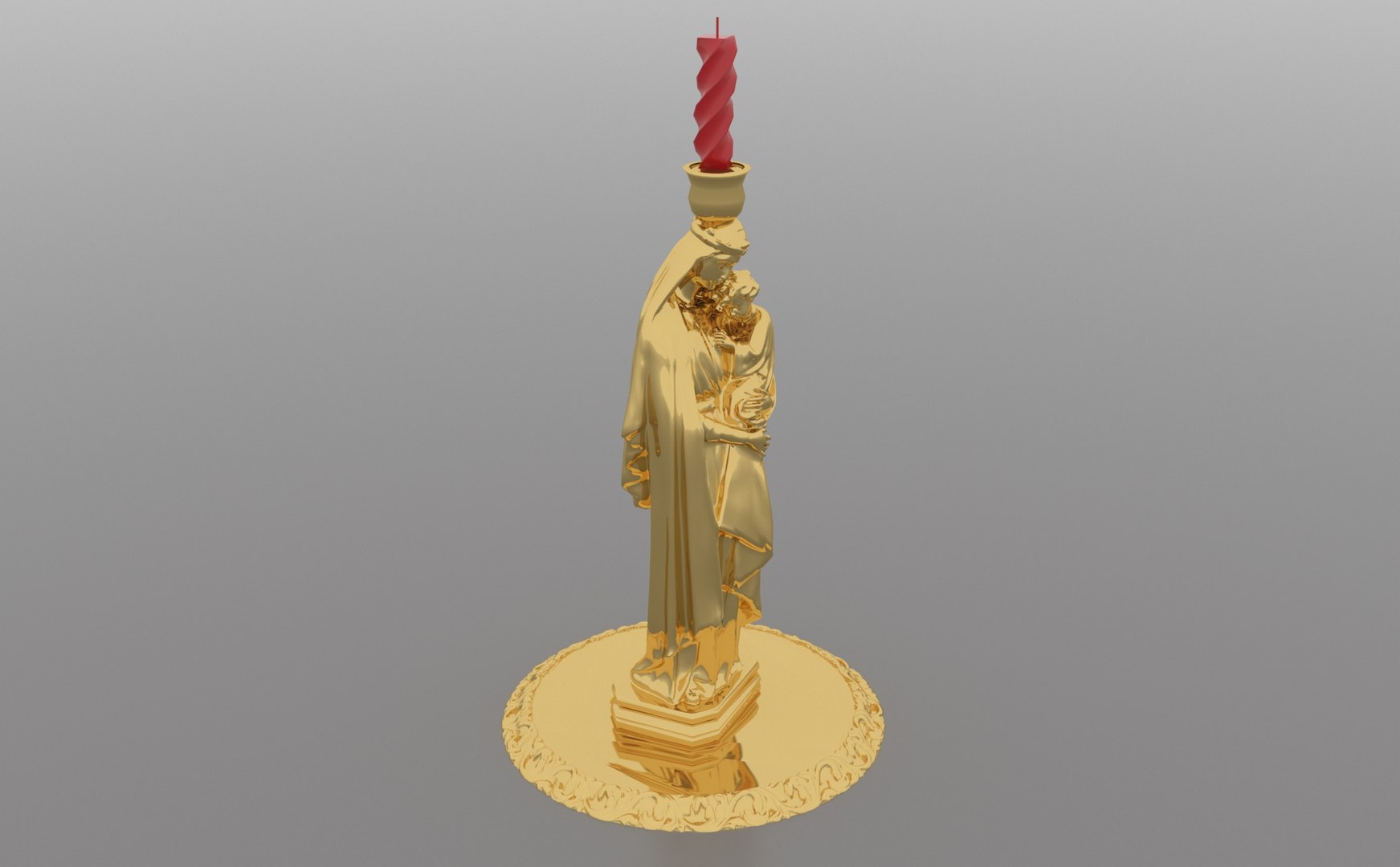 Candlestick Madonna Model - TurboSquid 2241409