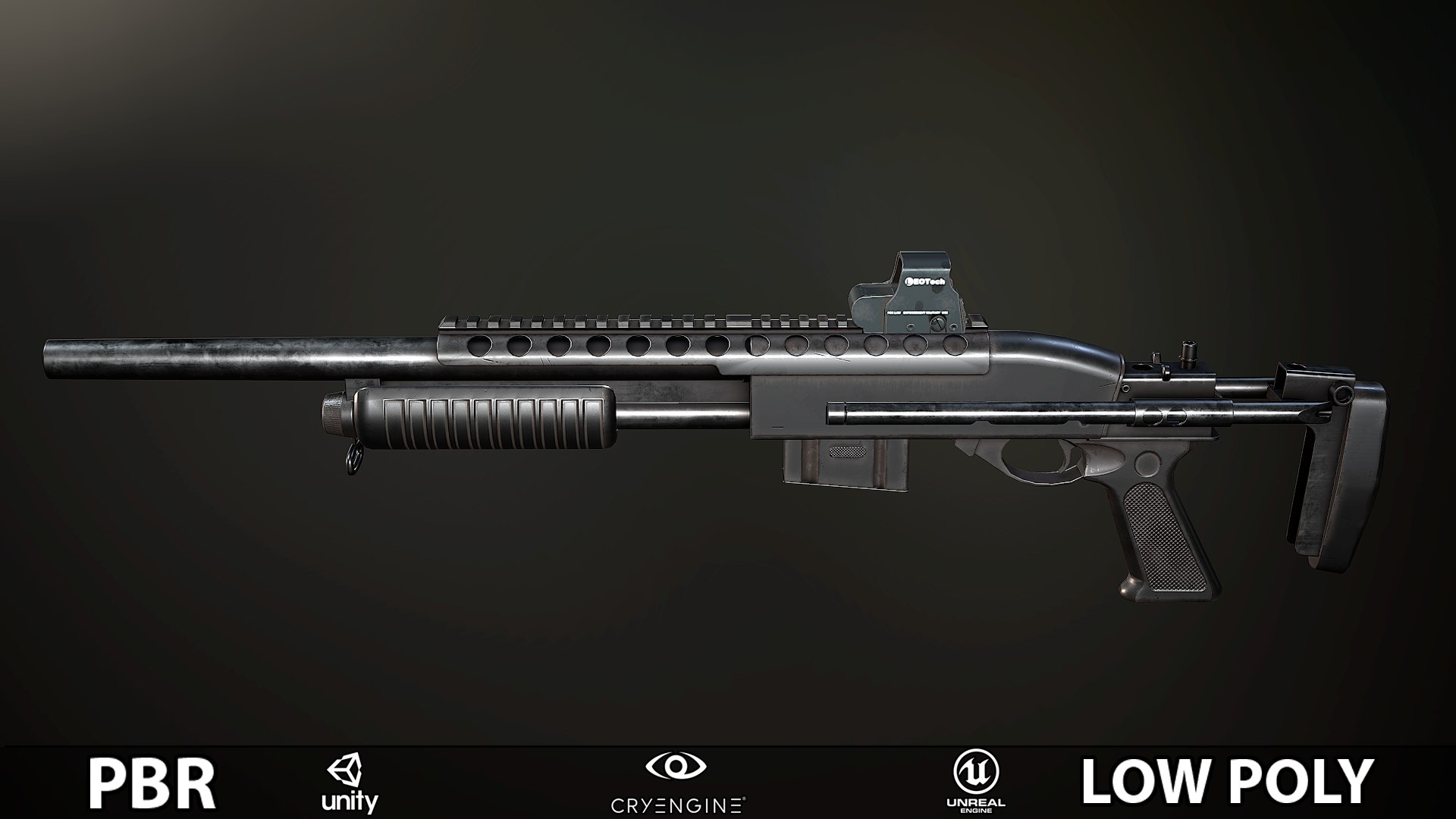 M870 Sight Model - TurboSquid 1248600