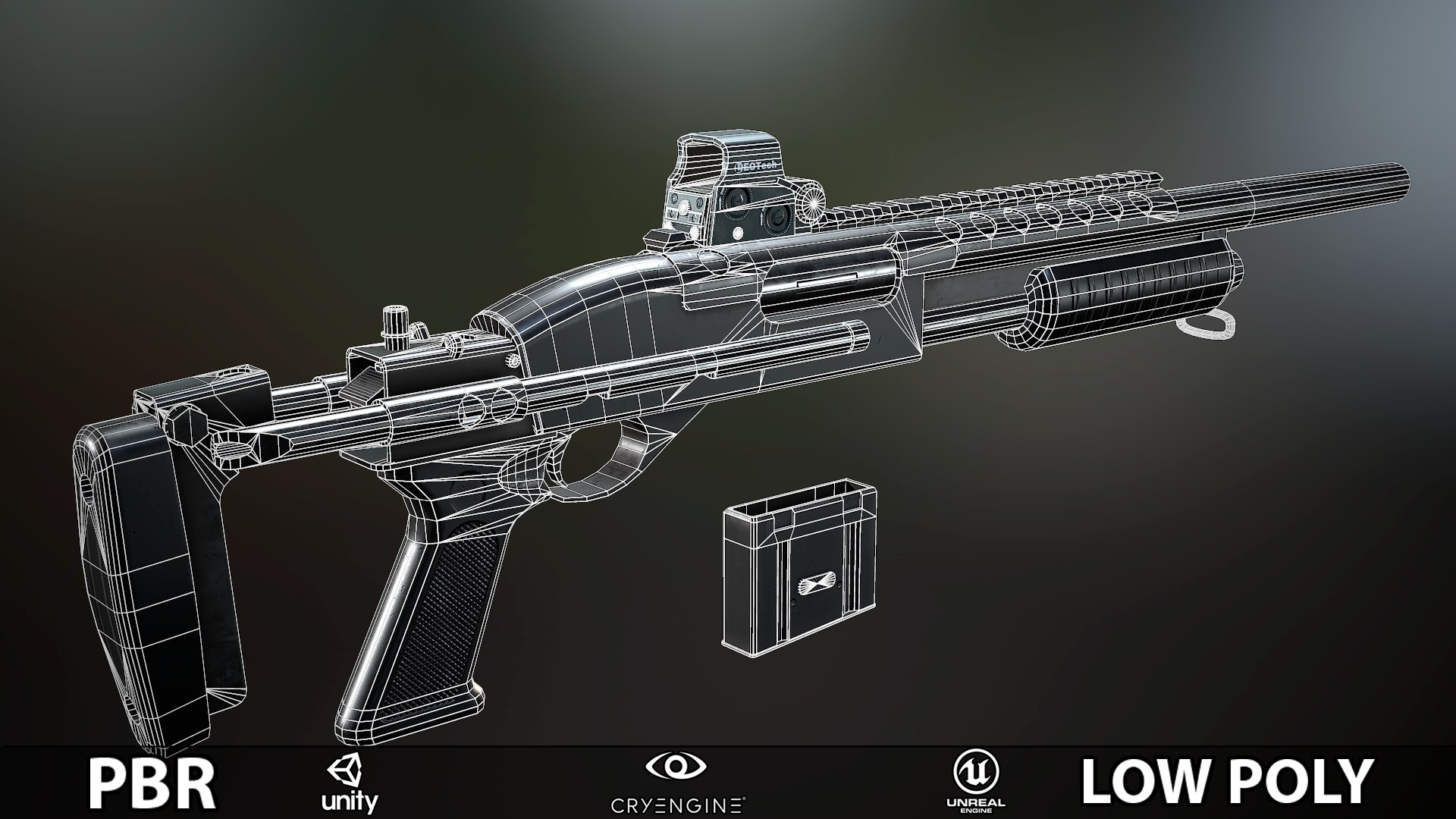 M870 Sight Model - TurboSquid 1248600