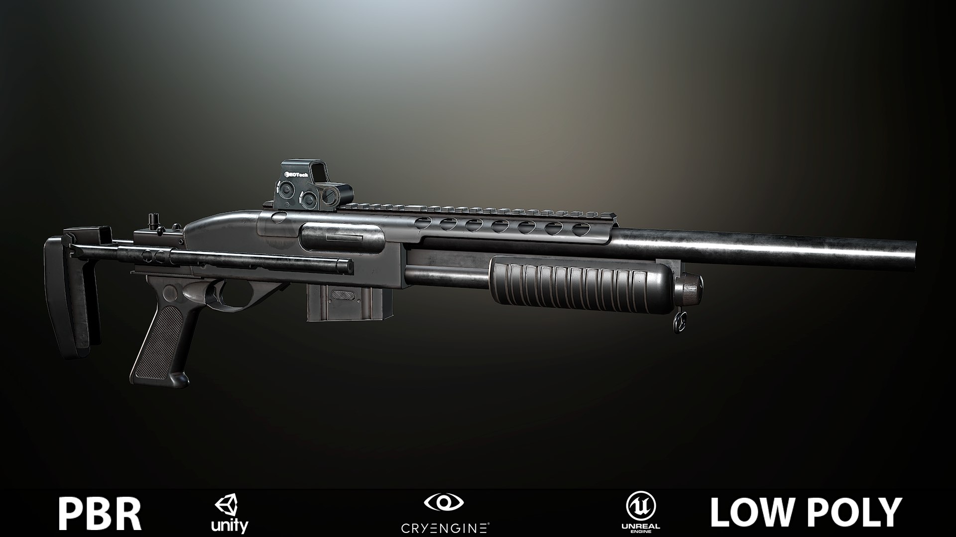 M870 Sight Model - TurboSquid 1248600