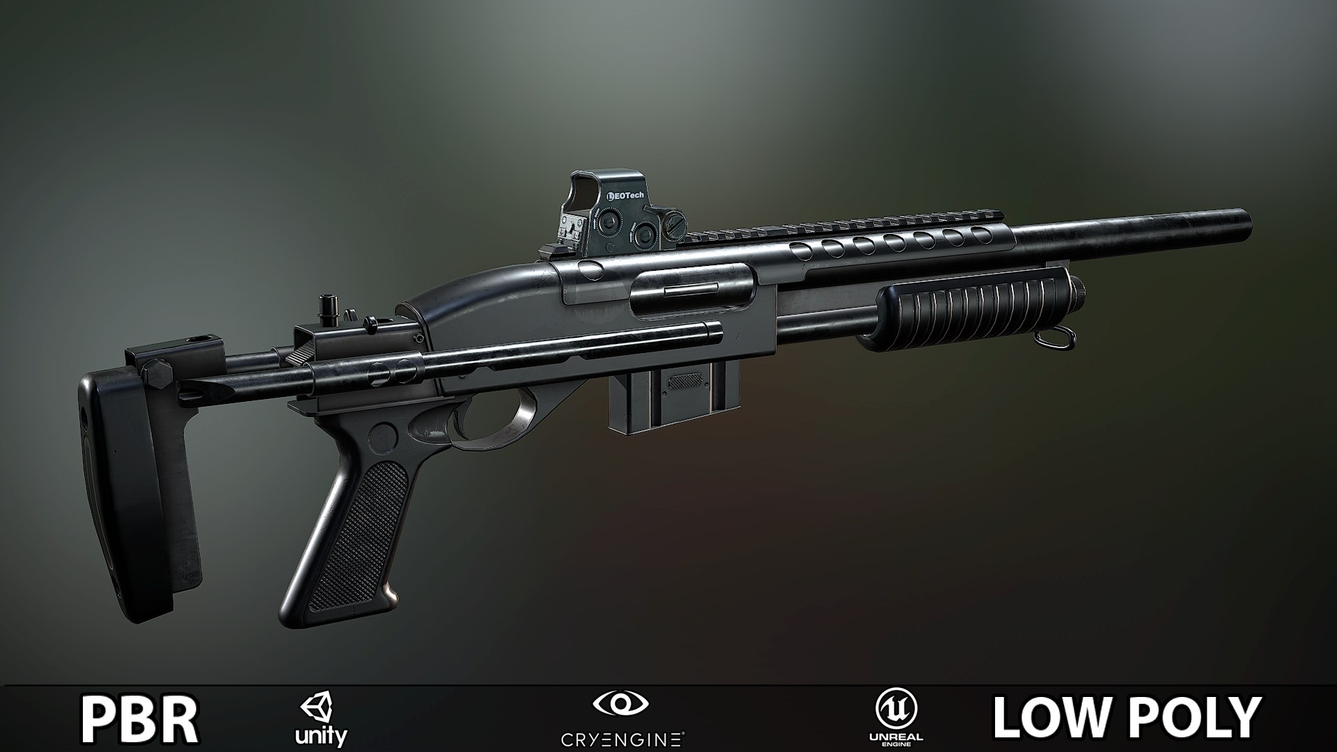 M870 Sight Model - TurboSquid 1248600