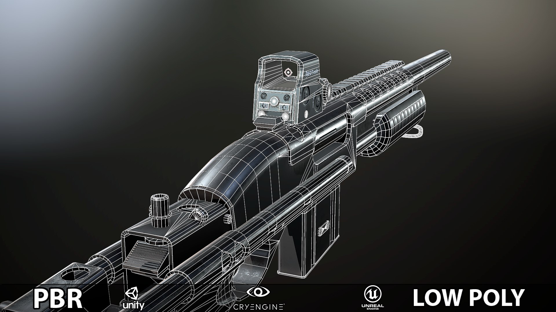 M870 Sight Model - TurboSquid 1248600