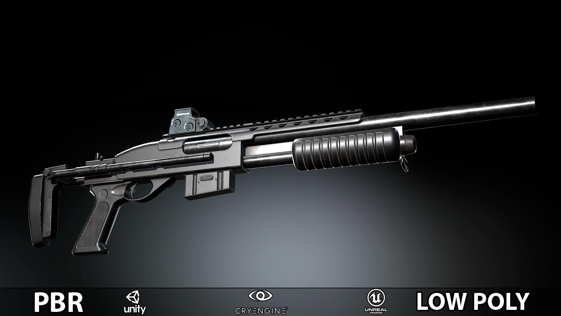 M870 Sight Model - TurboSquid 1248600