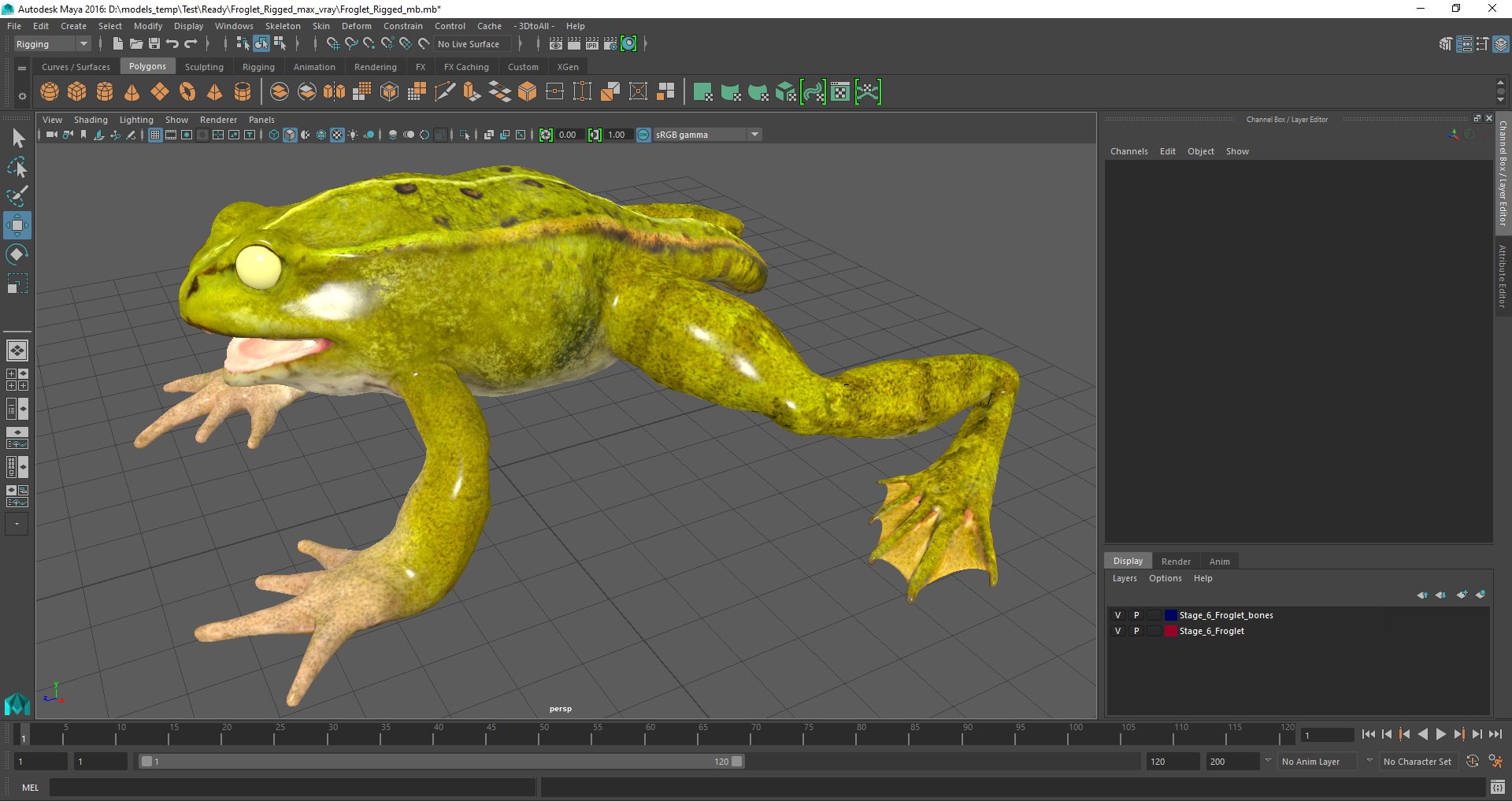 Froglet Rigged for Maya 3D model - TurboSquid 1717395