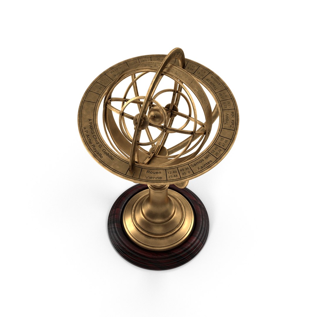 3d Armillary Sphere Model