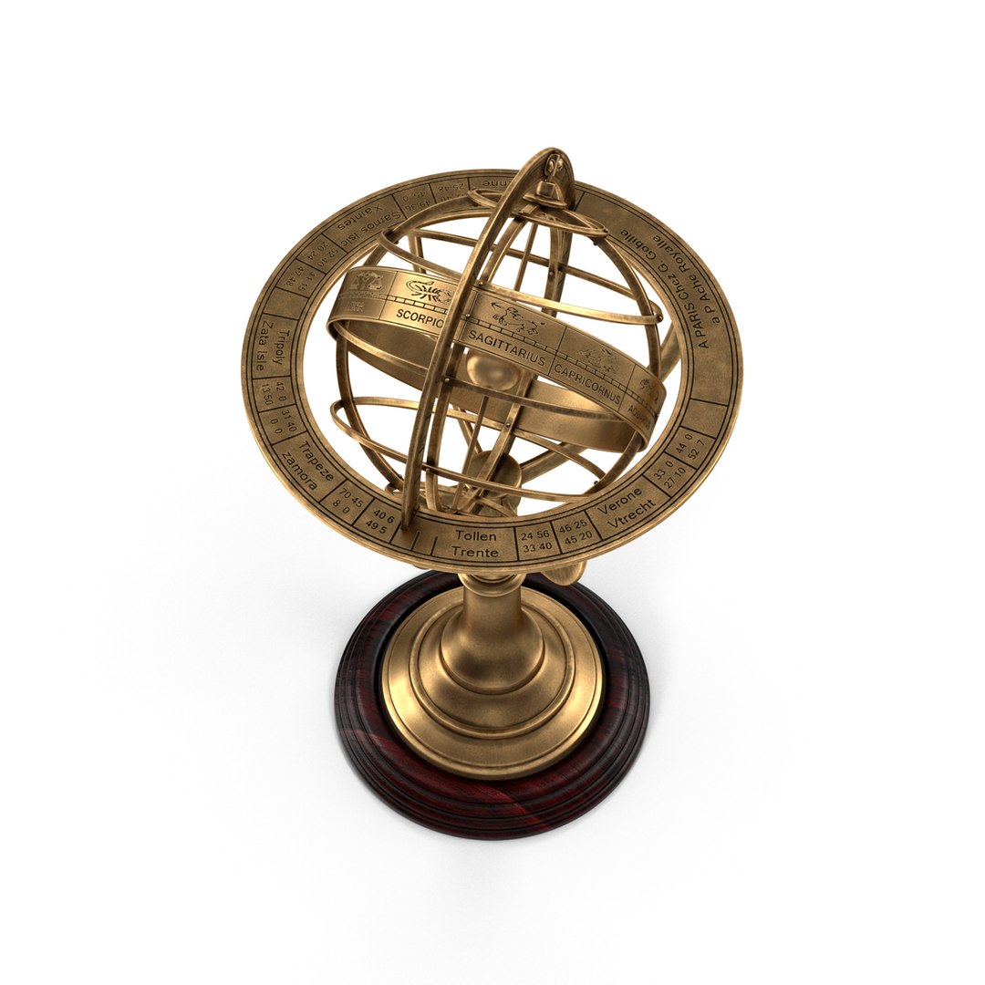 3d Armillary Sphere Model