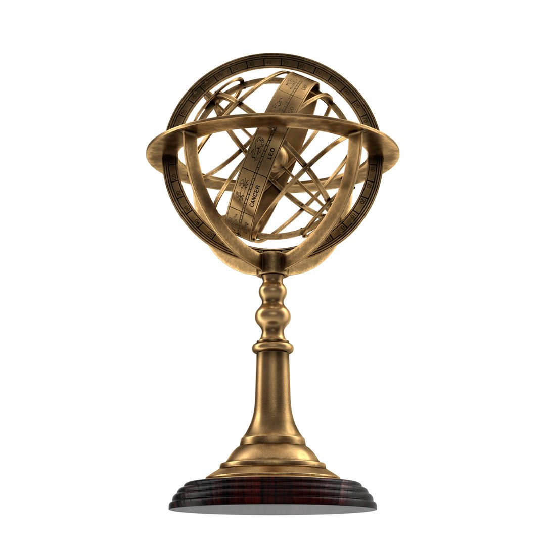 3d Armillary Sphere Model