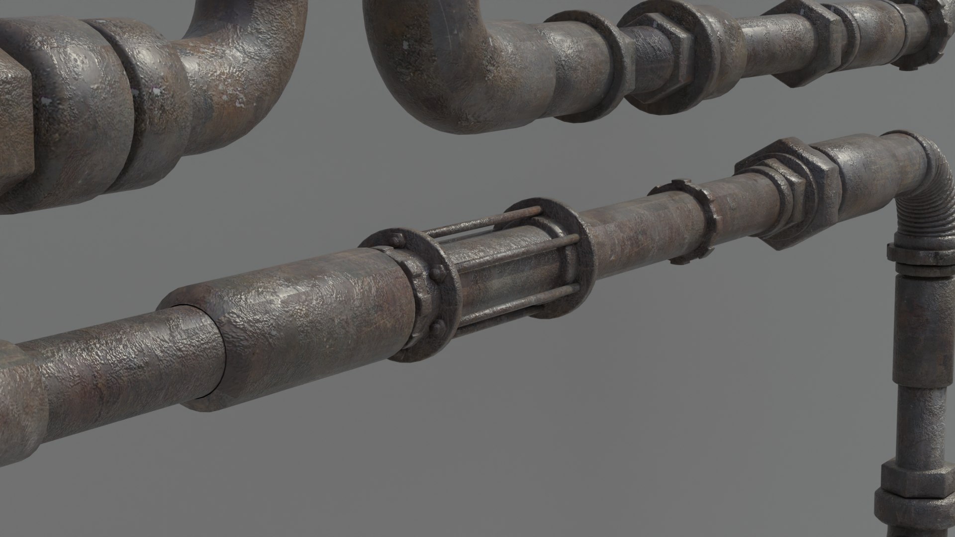 3D Model Industrial Pipe Collection - TurboSquid 1994348