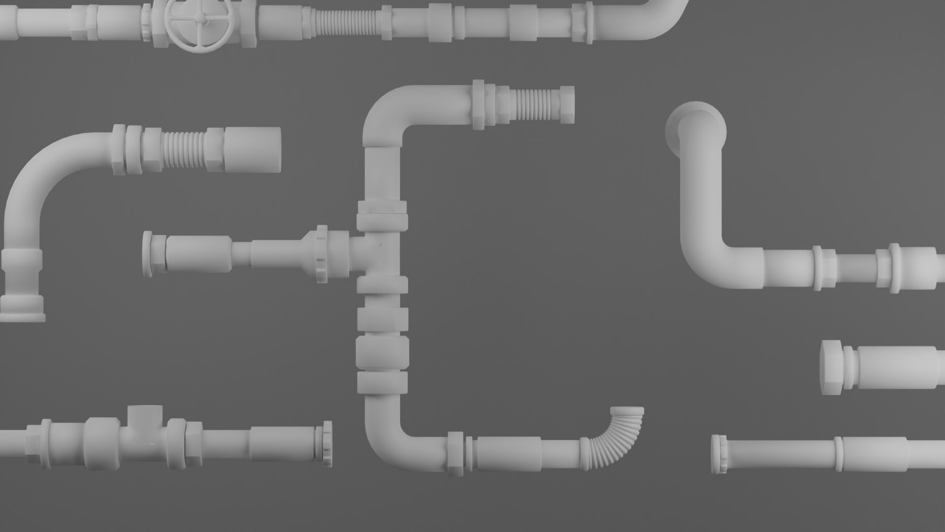 3D Model Industrial Pipe Collection - TurboSquid 1994348