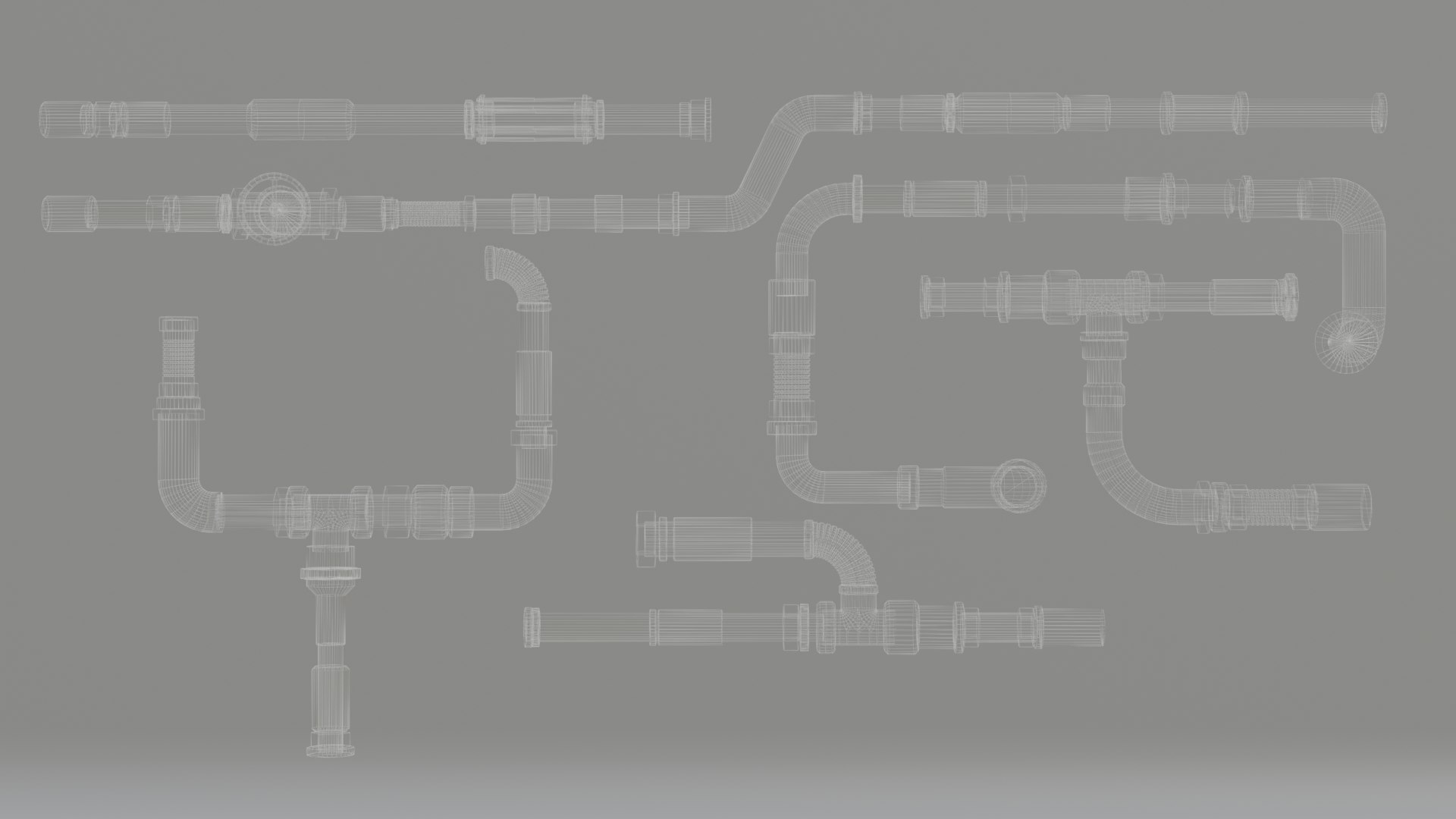 3D Model Industrial Pipe Collection - TurboSquid 1994348