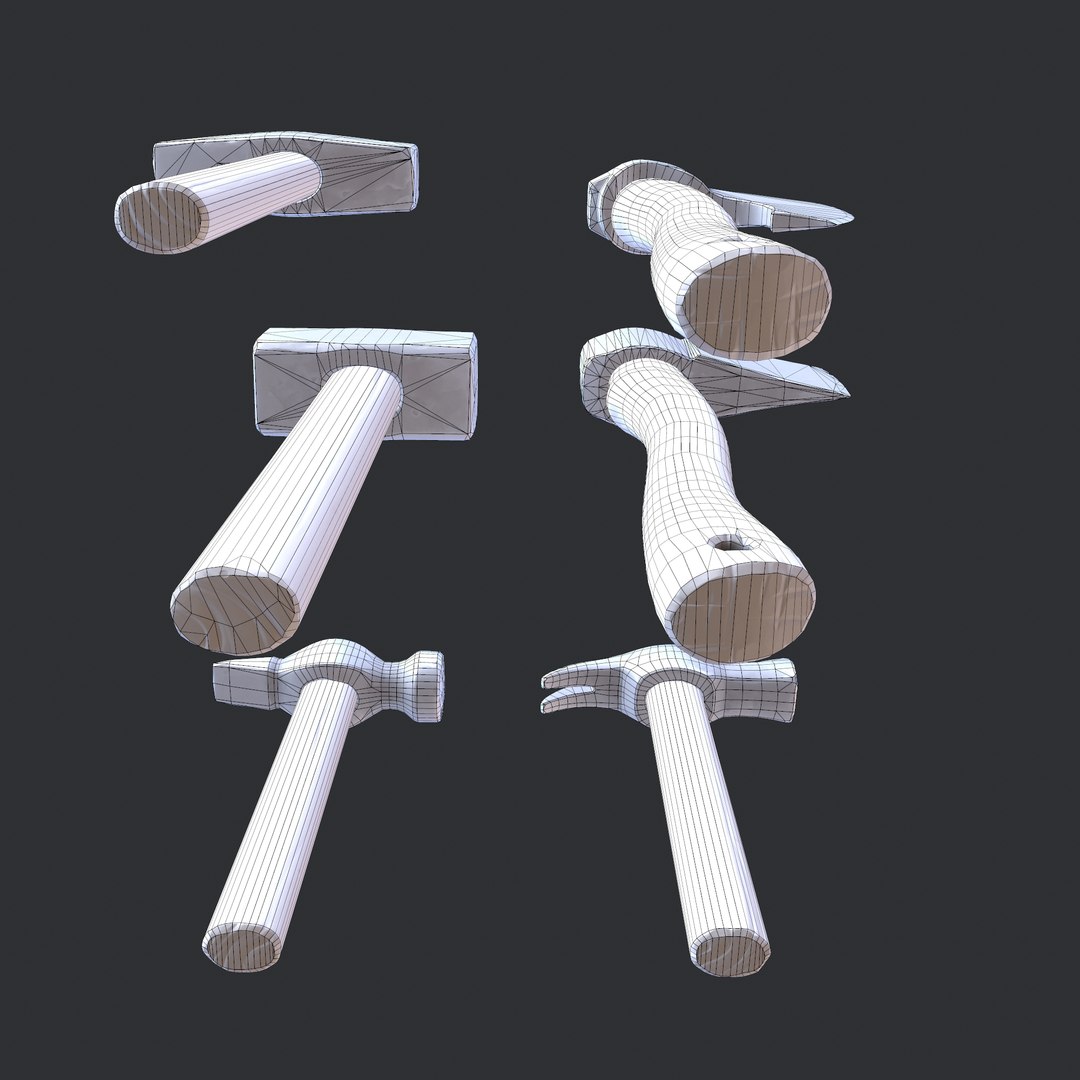 Stylized Hammers And Axes 3D Model - TurboSquid 1947000