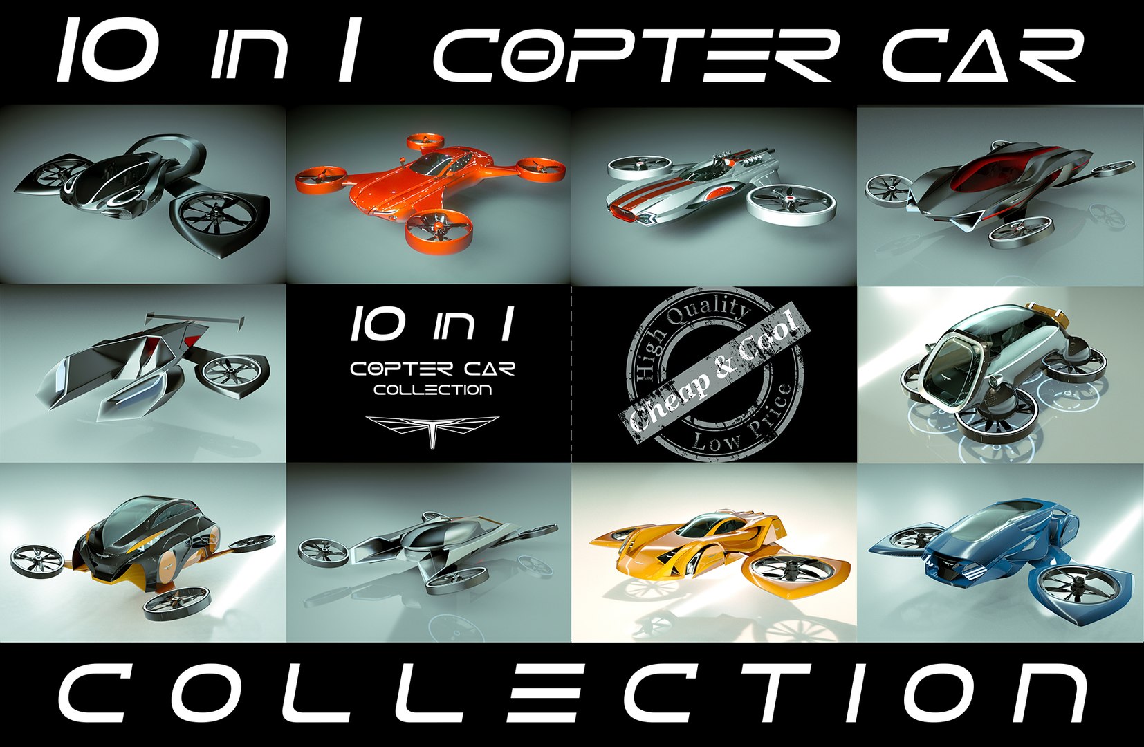 10 1 Cool Copter 3D - TurboSquid 1212060