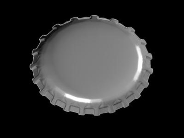 3d bottle cap model