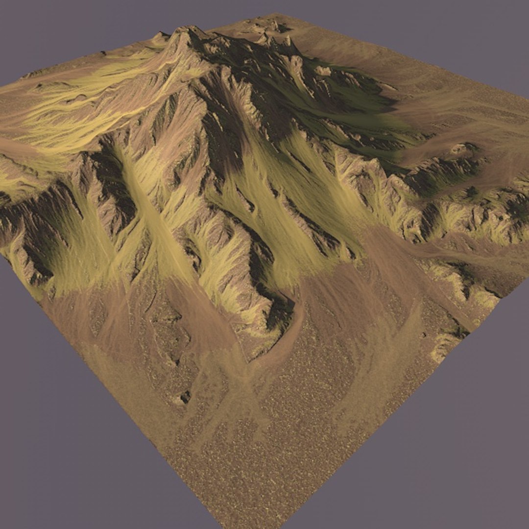 Obj Mountain Maps Terrain