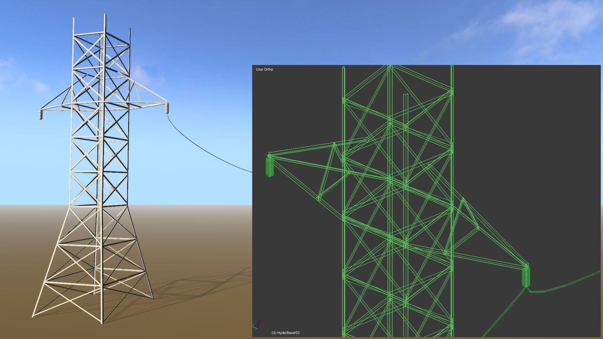 Hydro Towers 3D Model - TurboSquid 1671796