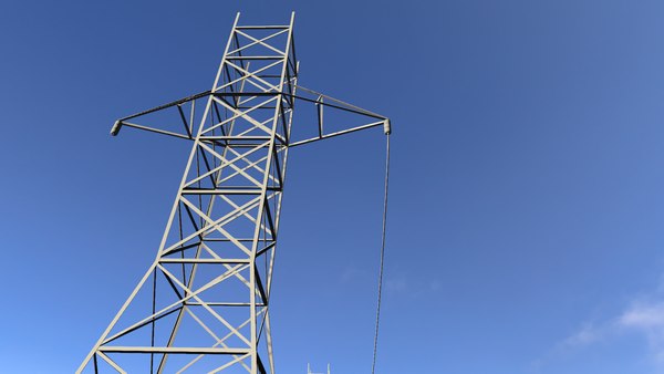Hydro towers 3D model - TurboSquid 1671796