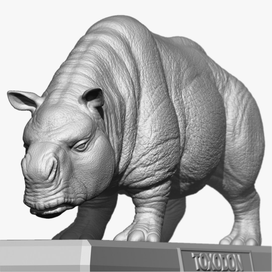 Toxodont Figure 3D - TurboSquid 1988044