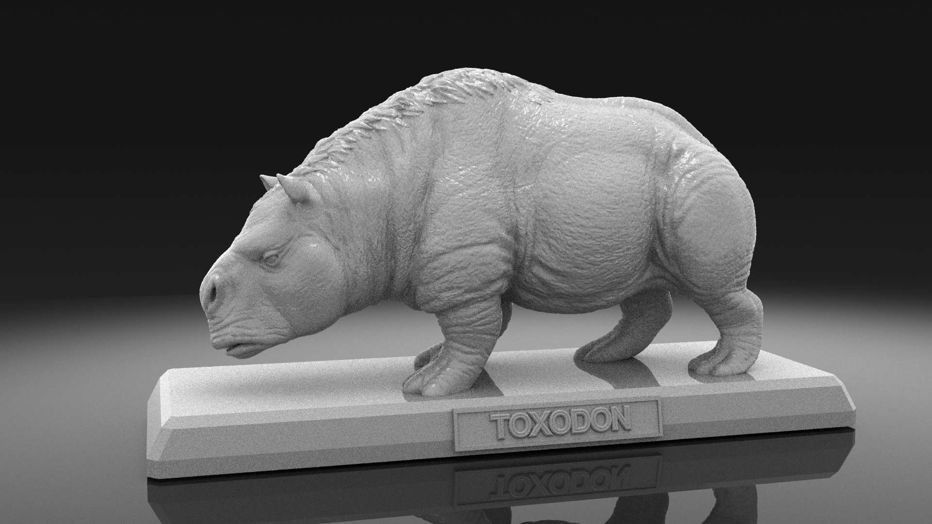 Toxodont Figure 3D - TurboSquid 1988044