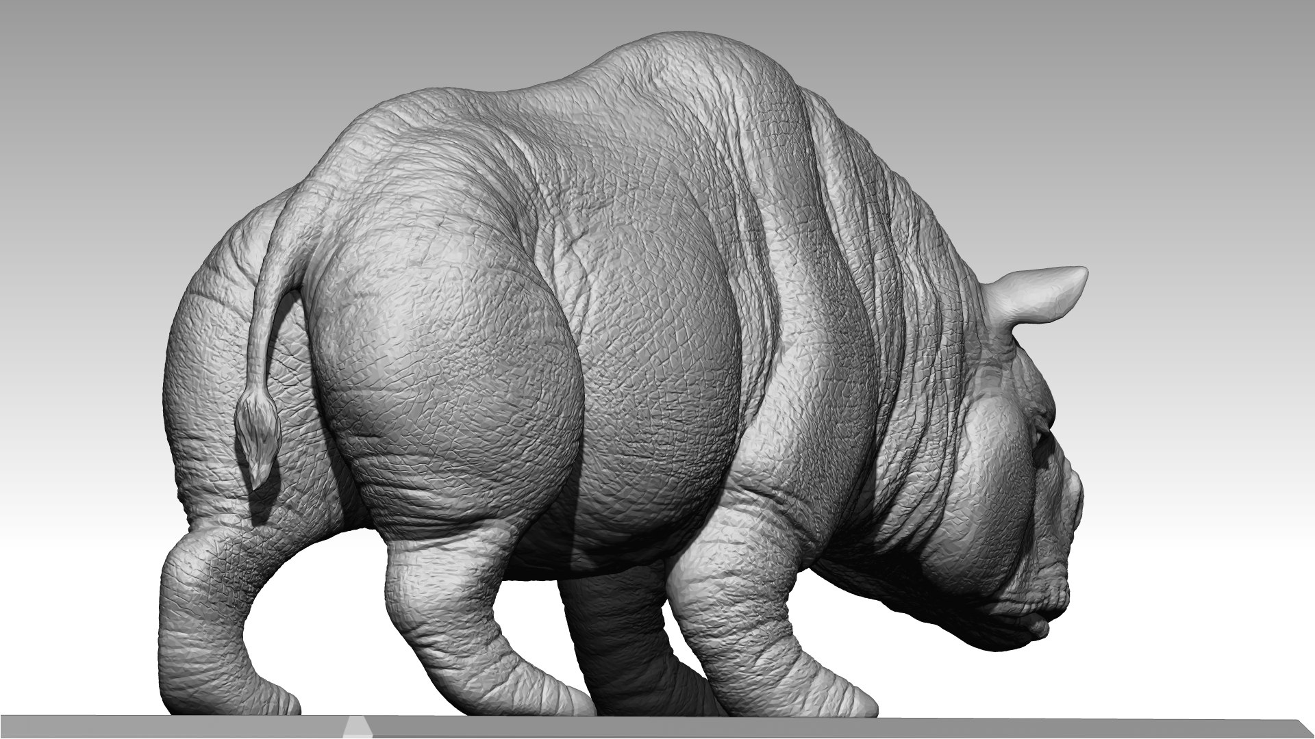 Toxodont Figure 3D - TurboSquid 1988044
