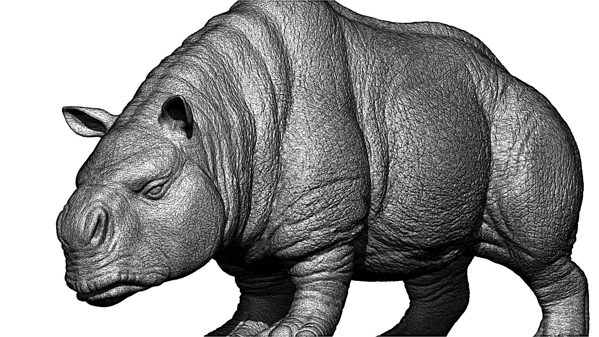 Toxodont Figure 3D - TurboSquid 1988044