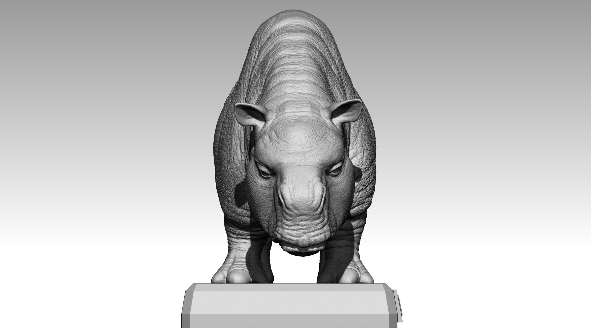 Toxodont Figure 3D - TurboSquid 1988044