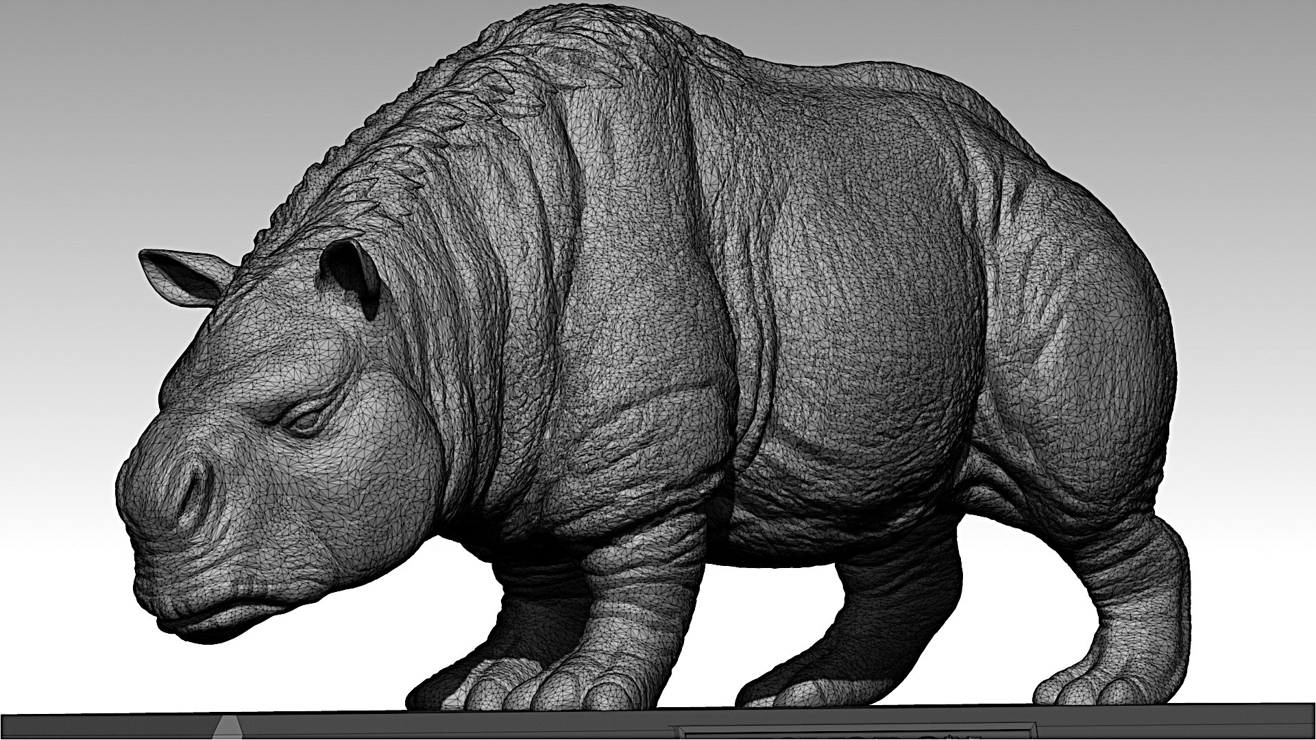 Toxodont Figure 3D - TurboSquid 1988044