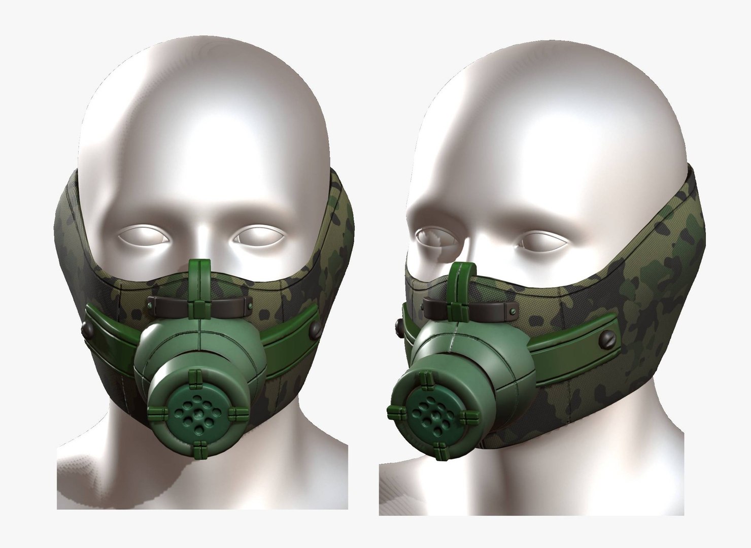 Gas Mask 3D Model - TurboSquid 1591813