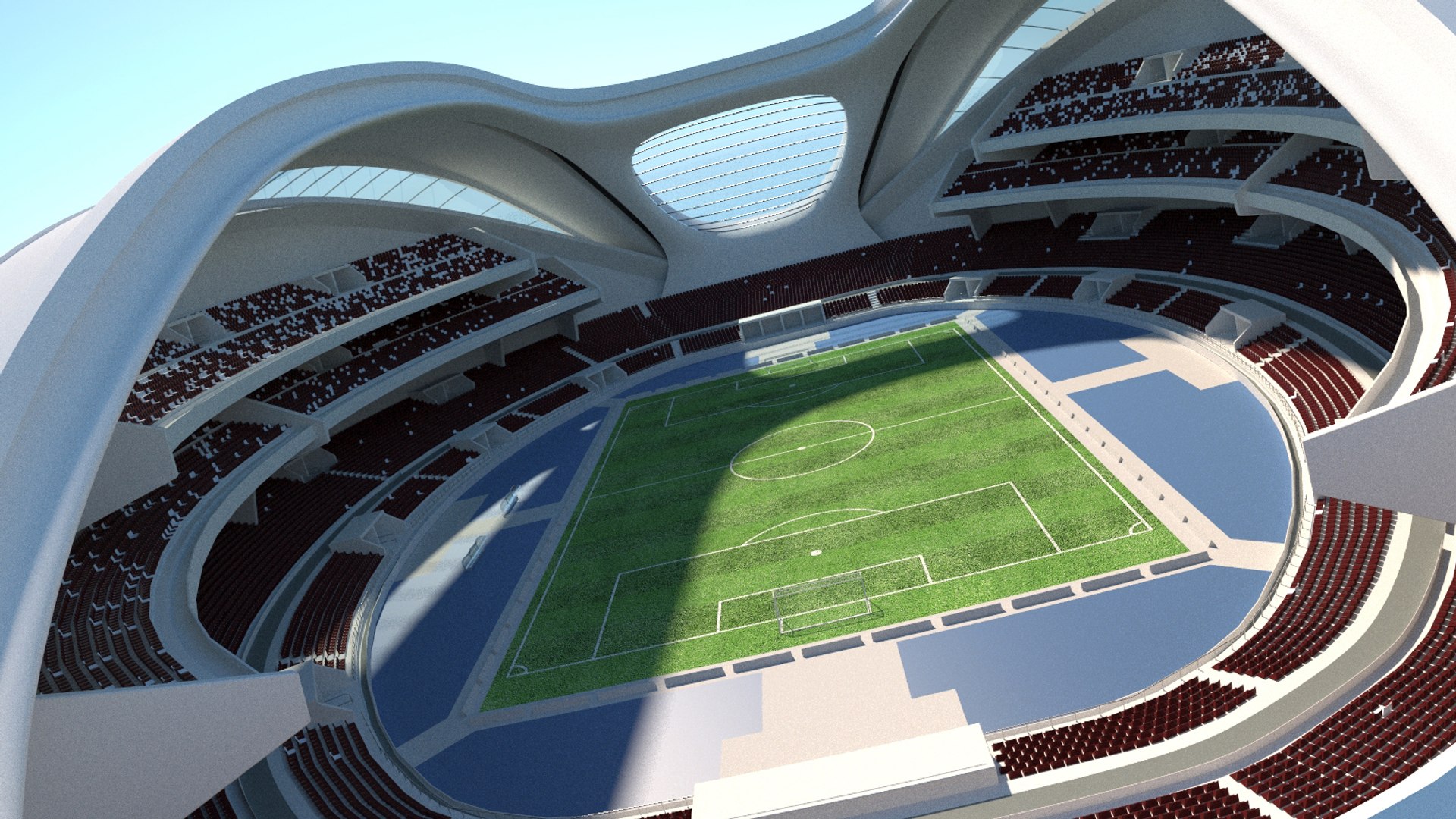 Conceptual Stadium 3d Model