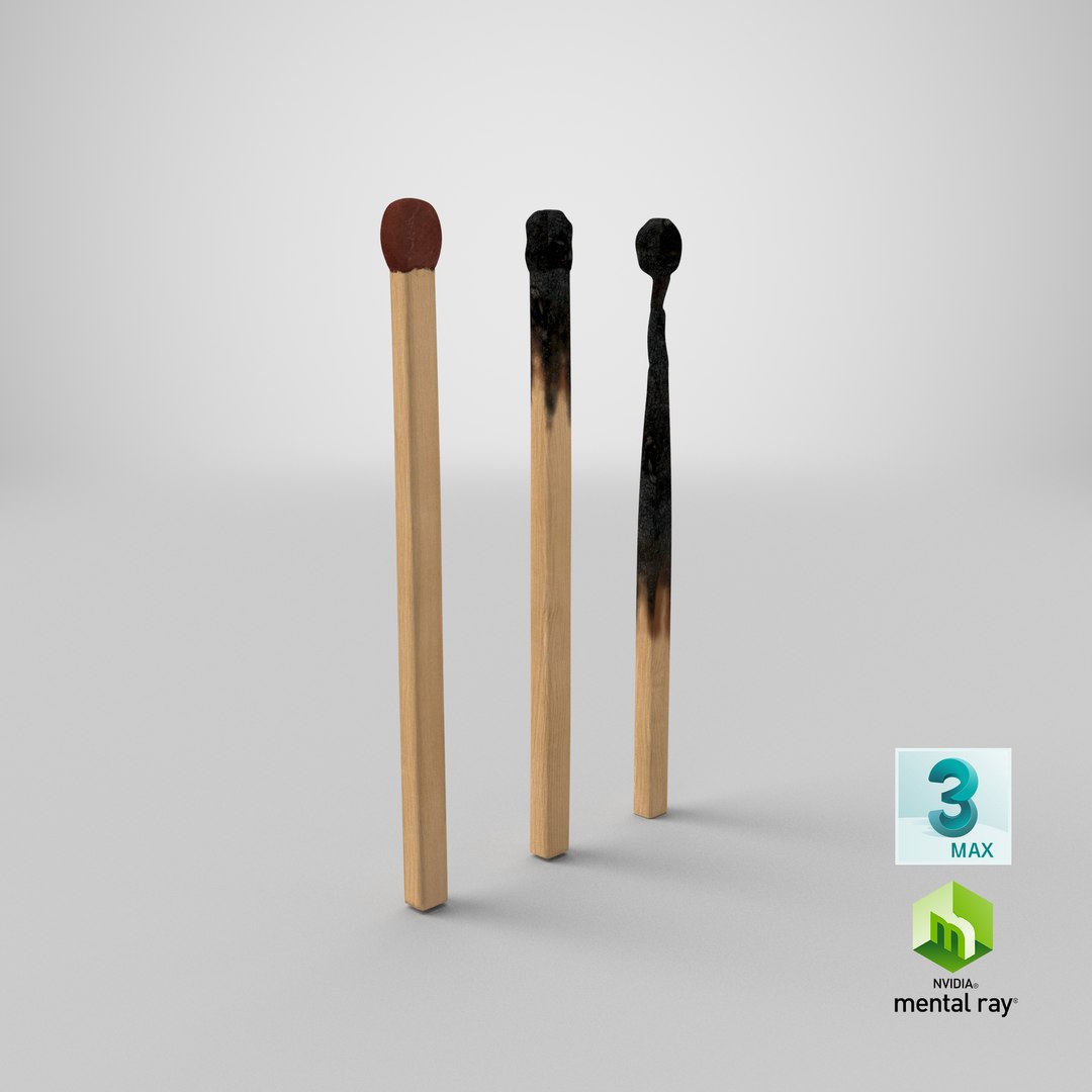 Wooden match sticks model - TurboSquid 1384191