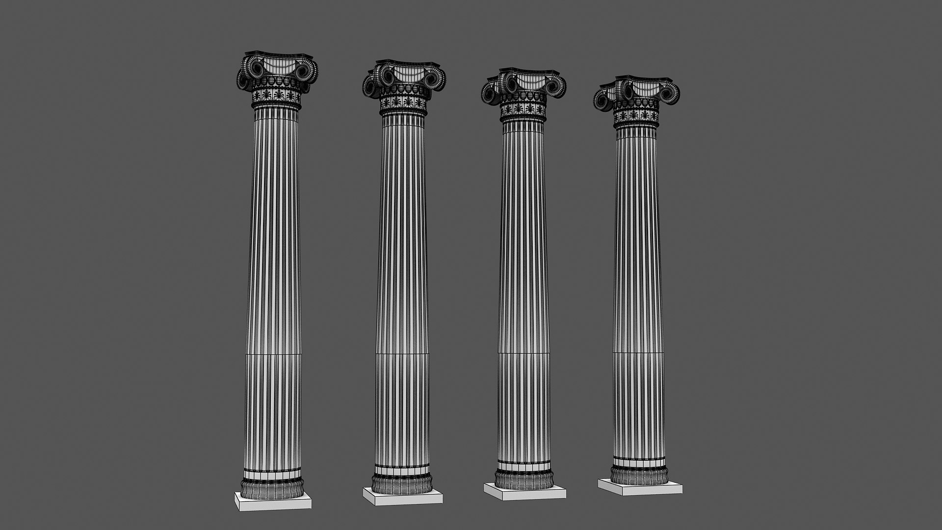 Corinthian Column 03 3D model - TurboSquid 1837393