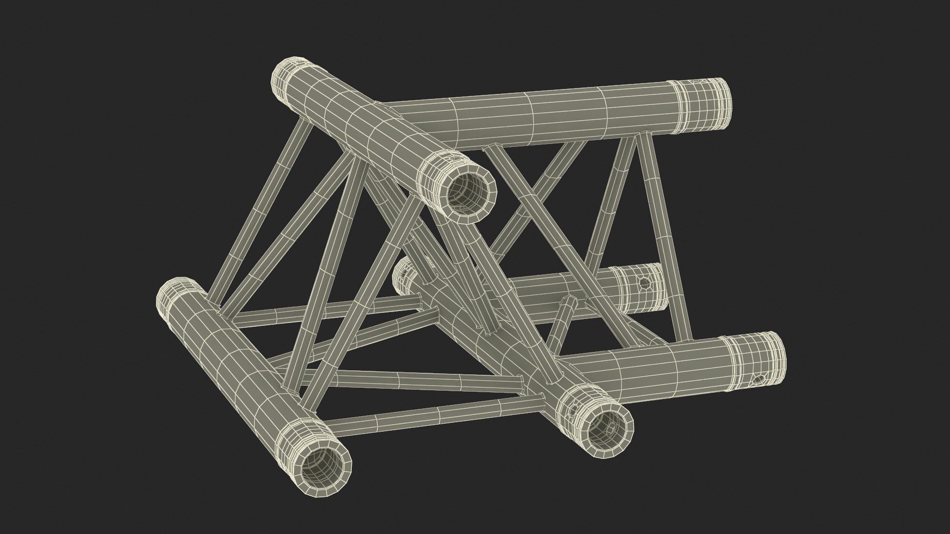 3D Architecture Triangular Truss Modular Model - TurboSquid 2262549