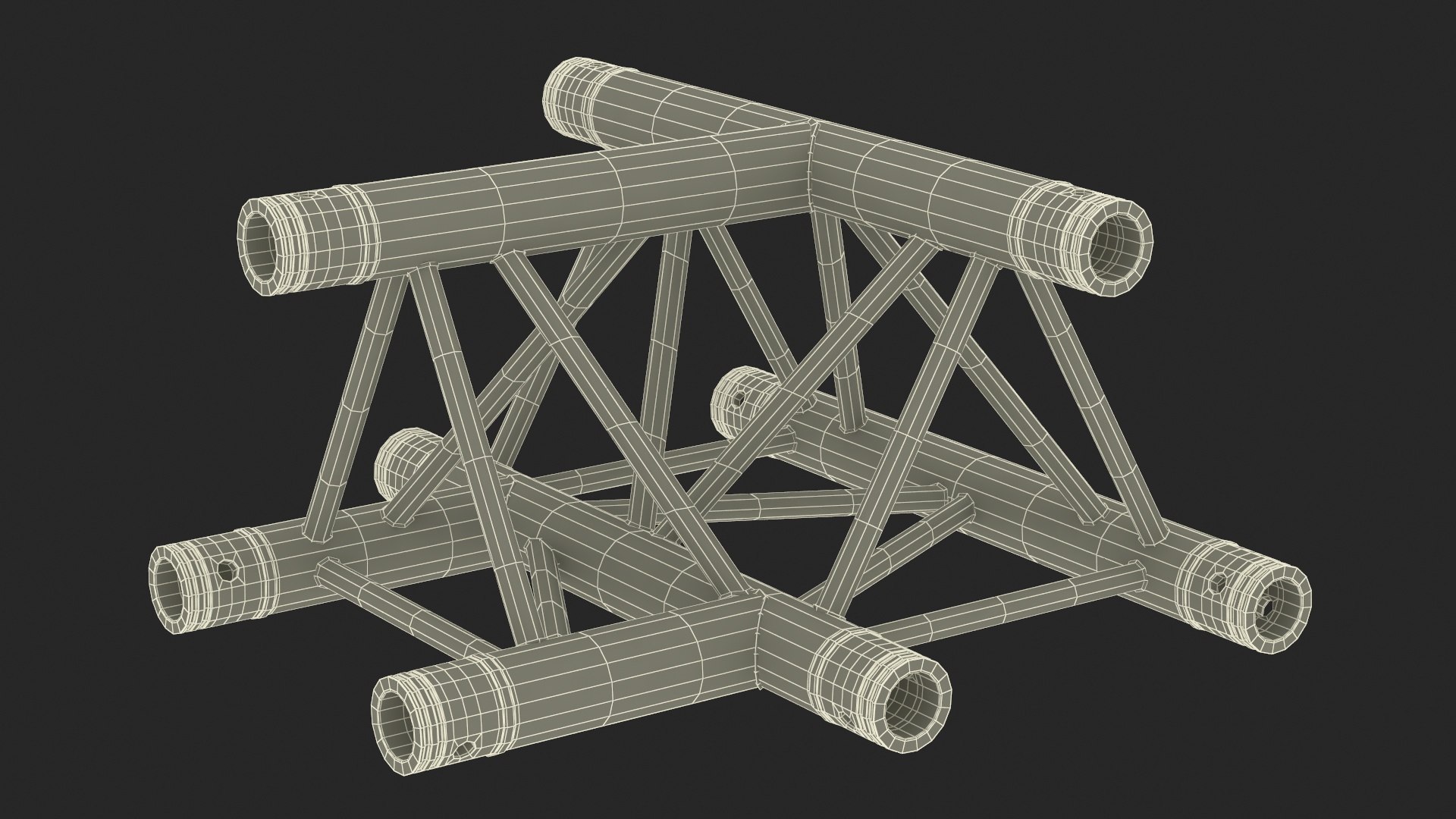 3D Architecture Triangular Truss Modular Model - TurboSquid 2262549