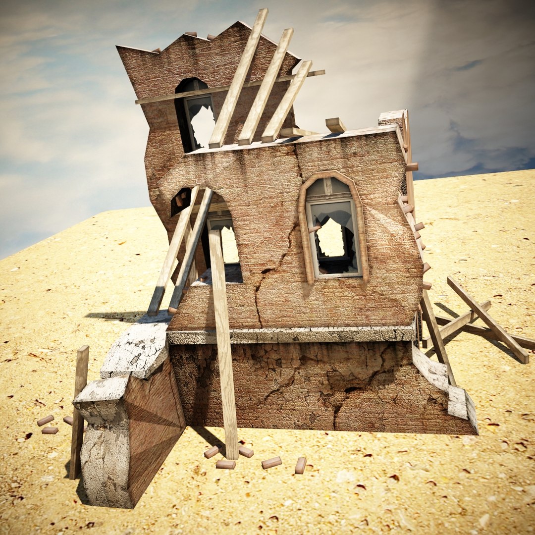 destroyed house games 3d max