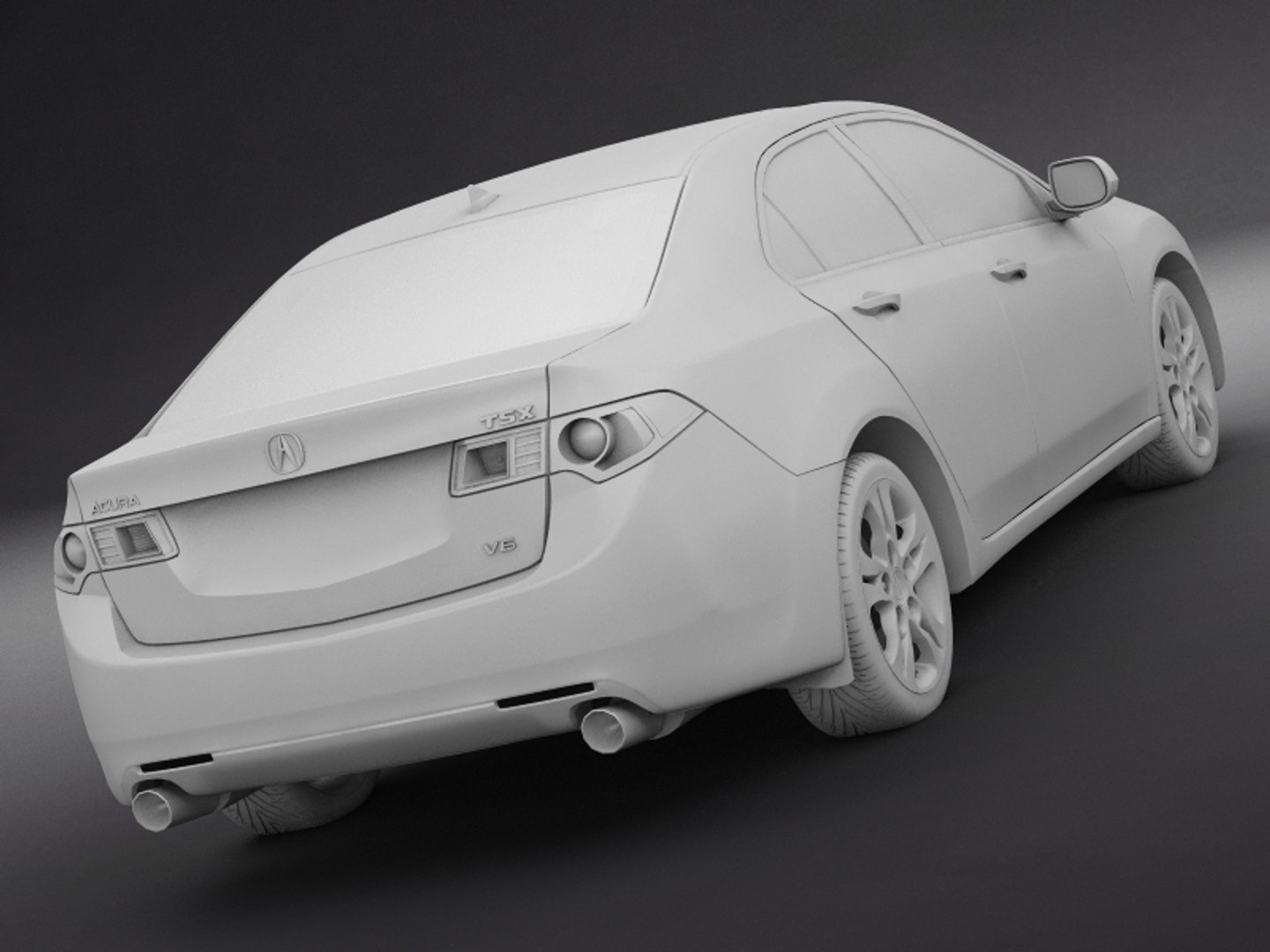 3d acura tsx model