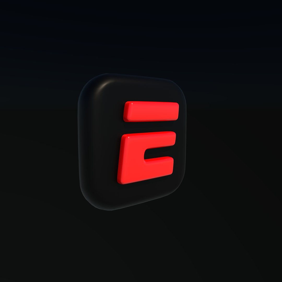ESPN Logo 3D Model Model - TurboSquid 2337871