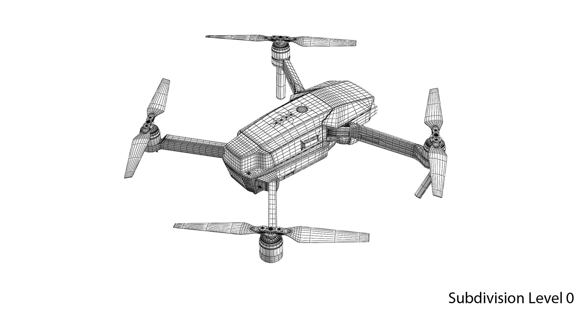 dji mavic pro drone 3d model