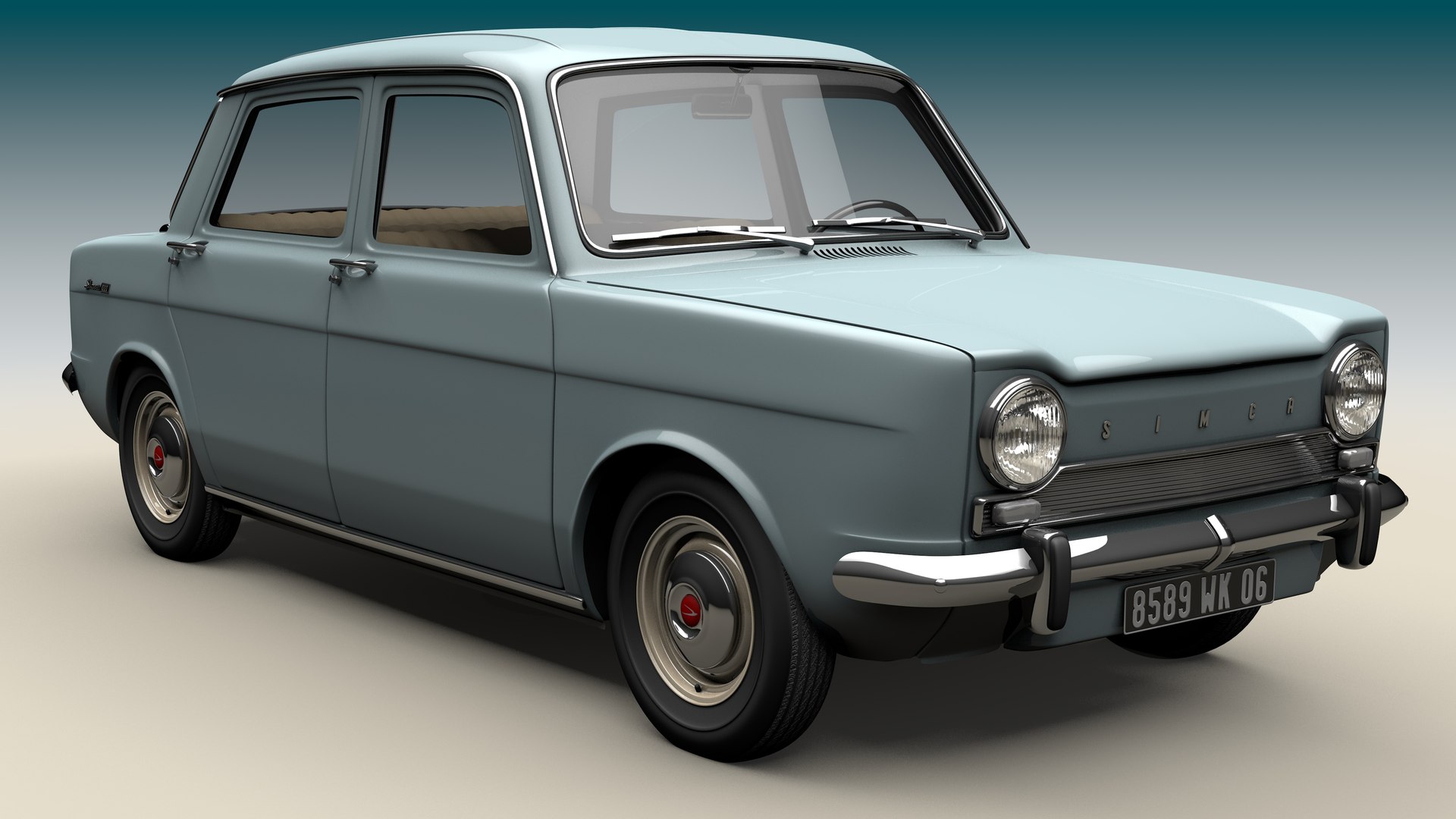 3D 1000 Simca 100 - TurboSquid 1705398