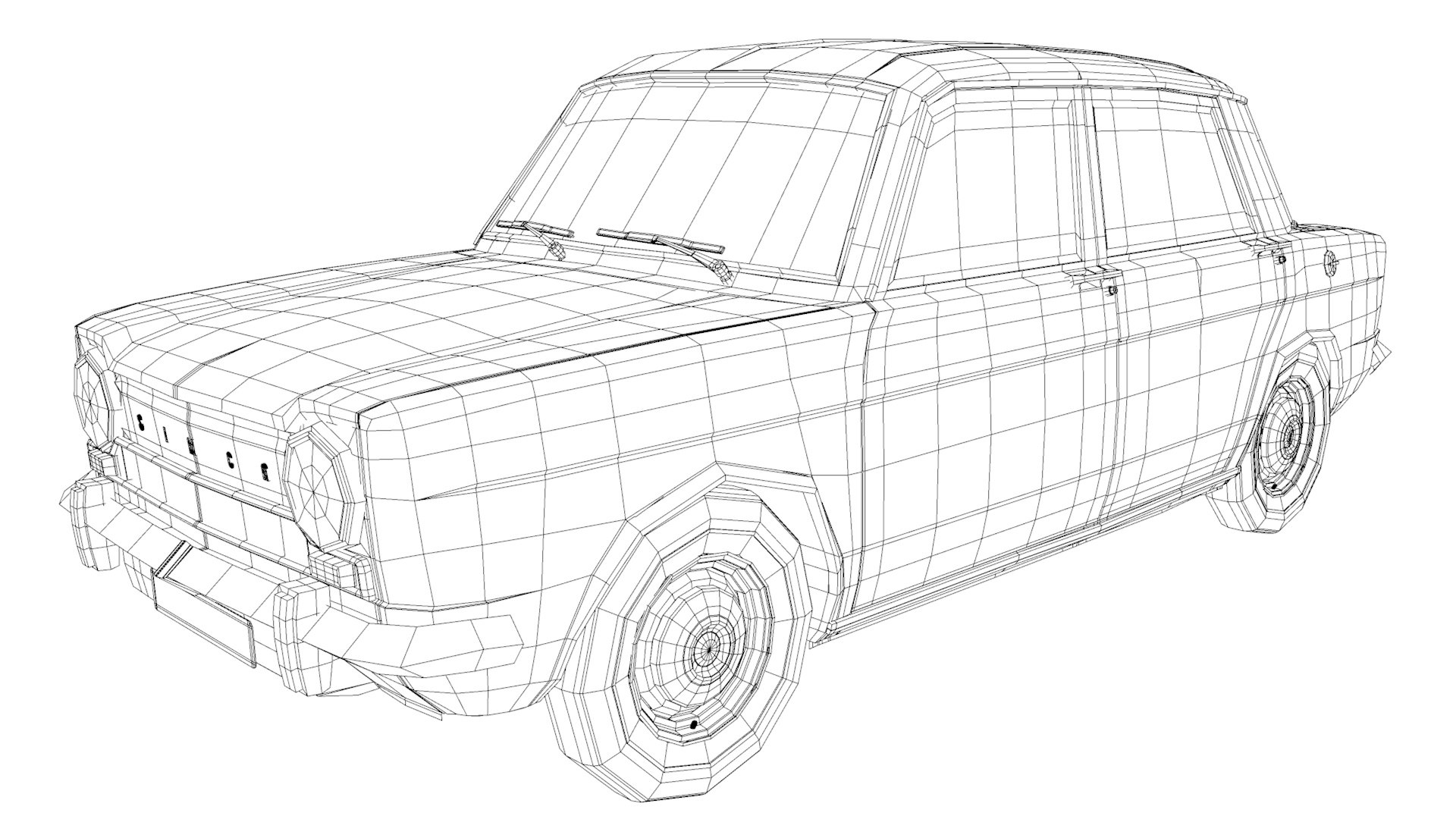 3D 1000 Simca 100 - TurboSquid 1705398