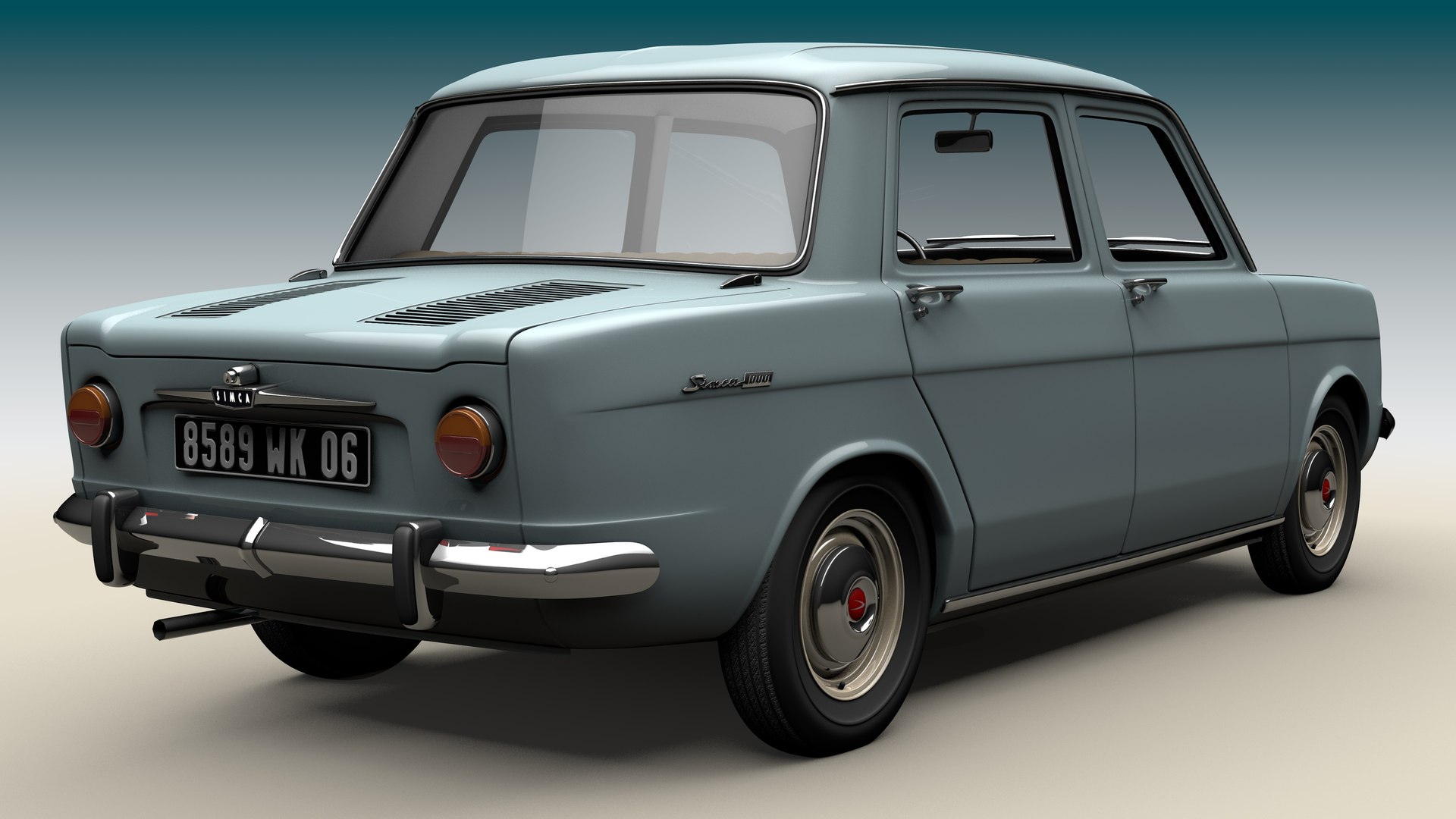 3D 1000 Simca 100 - TurboSquid 1705398