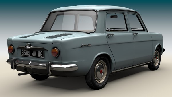 3D 1000 simca 100 - TurboSquid 1705398