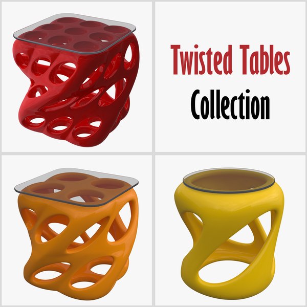 modelo 3d Colección Twisted Tables - TurboSquid 2375146